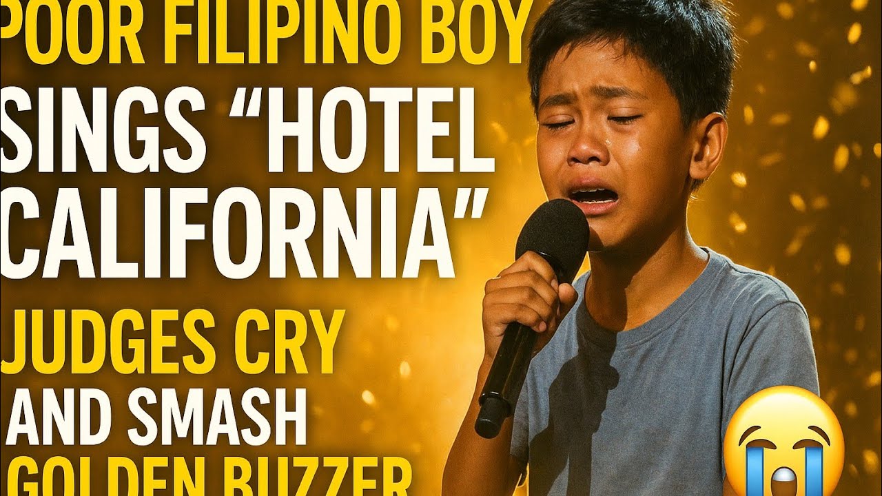 Poor Filipino Boy SingsHotel California” on AGT – Judges Cry Hit Golden ...