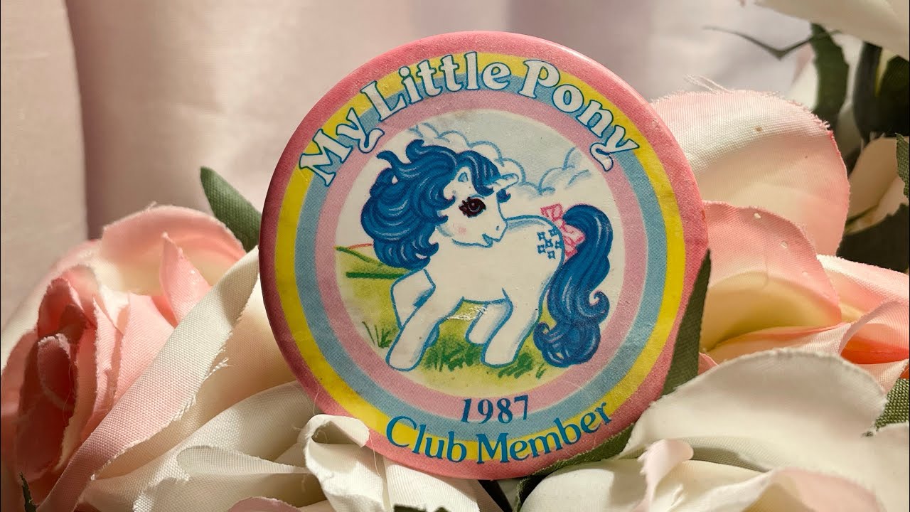 Vintage My Little Pony 1987 Club Member Button - YouTube