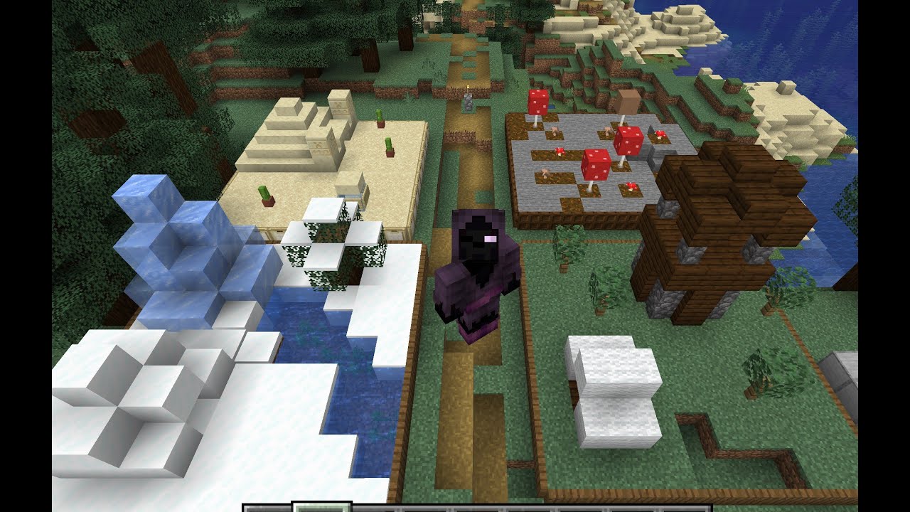Minecraft Build Designs - Mini Biomes (Part 1) - YouTube