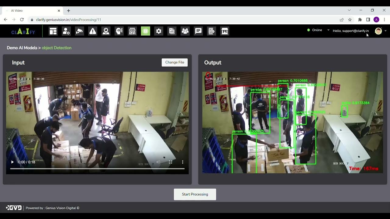 Object Detection using IP cameras AmpleTrails Biometric Attendance System - YouTube