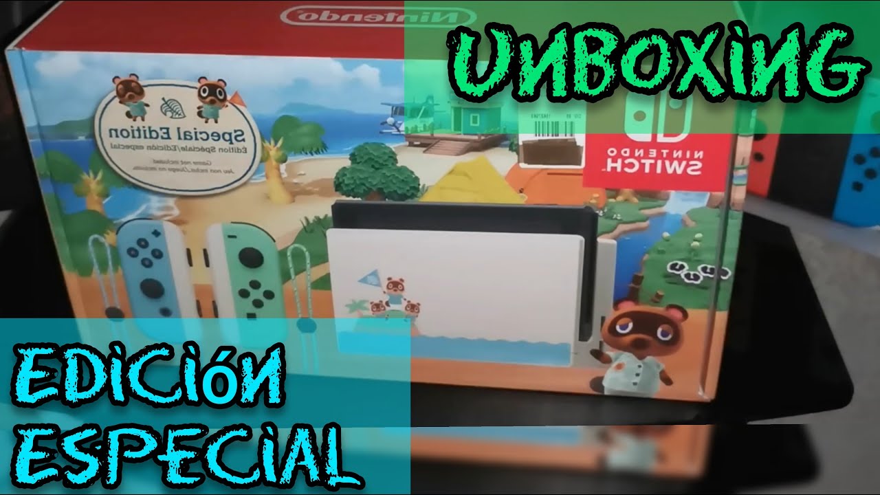 Nintendo Switch 🧬 Edición Especial ANIMAL CROSSING + Kit Inicial 🧬 ...