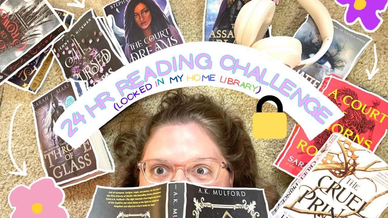 24 HR READING CHALLENEGE (locked in my home library) 📚🔐 - YouTube