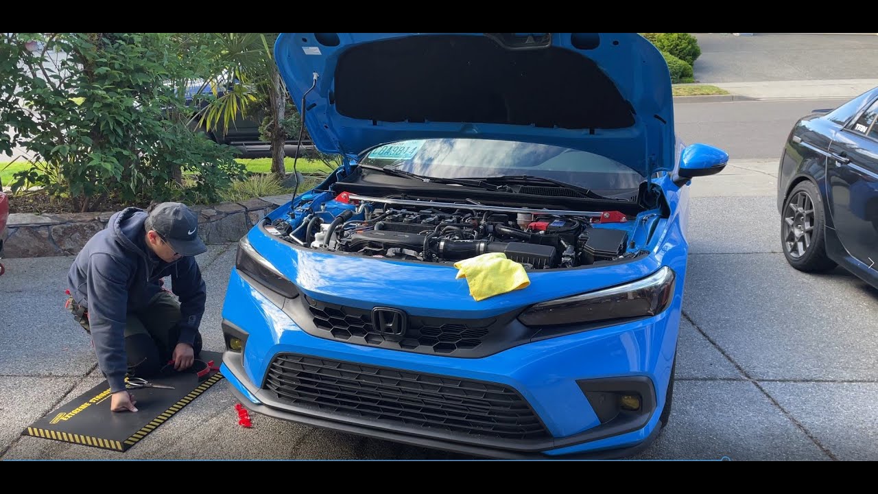 11th Gen Civic Hatch - PRL Stage 1 Intake, Sirimoto Strut Bar, EZ Lip ...