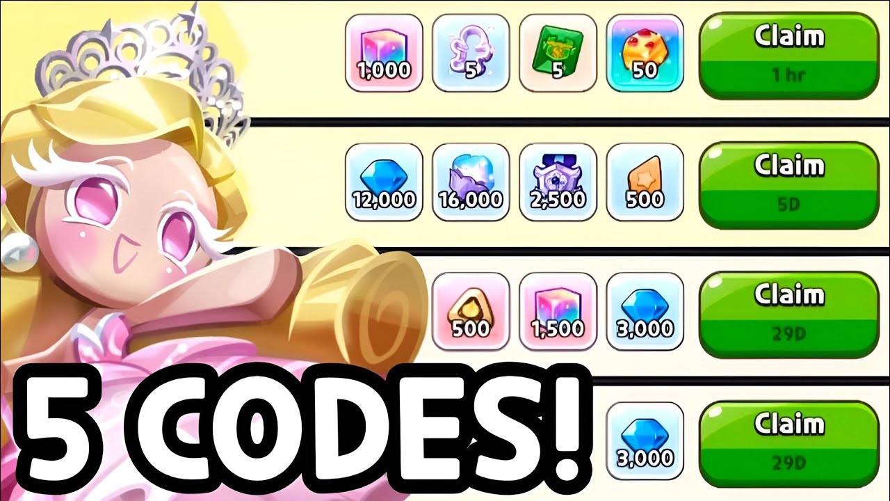 ALL 5 CRK COUPON CODES I COOKIE RUN KINGDOM (DECEMBER) NEW UPDATE - YouTube