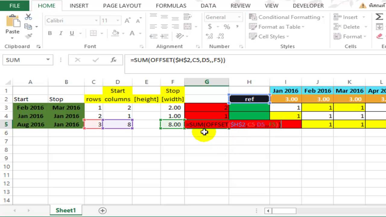 Excel Fever Sumoffset Youtube