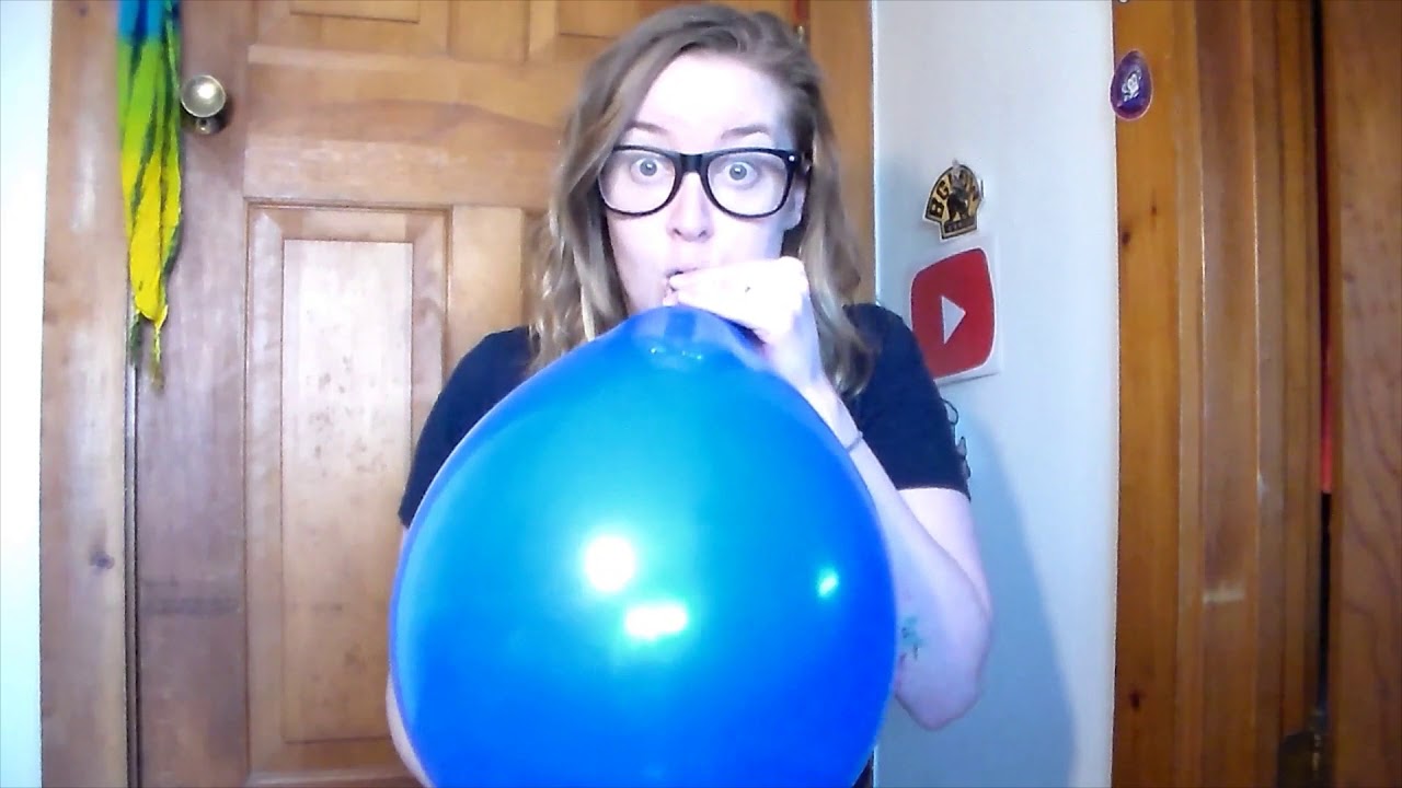 BLOW TO POP BLUE BALLOON! - YouTube