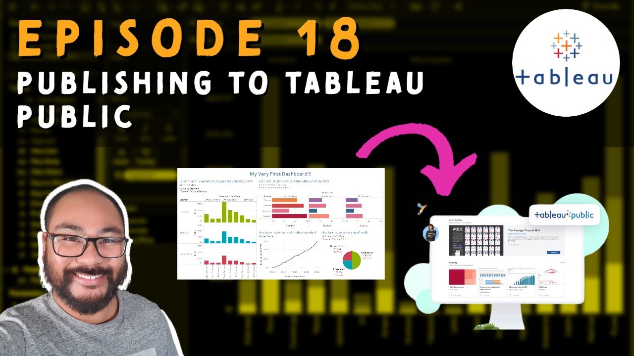 Episode 18 - Publishing your Dashboard to Tableau Public - YouTube