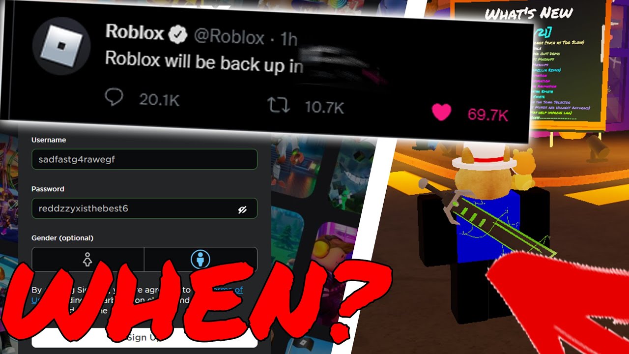 roblox has STATED when it will FINALLY be back up.. - YouTube