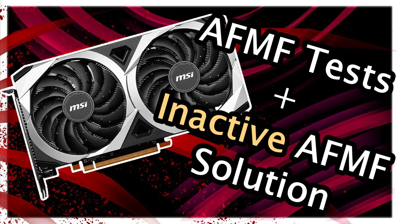 AFMF Tests + Inactive AFMF Solution || Pruebas de AFMF + Solución AFMF ...