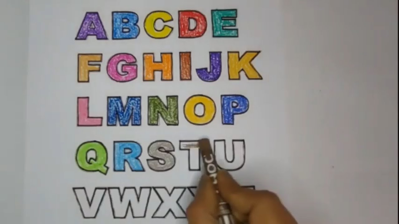 ABCD Capital Letter A to Z in English/ABCD Alphabets/Learn Alphabet ...