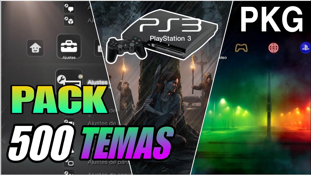 Pack de +500 temas de PLAYSTATION 3 en Formato PKG - YouTube
