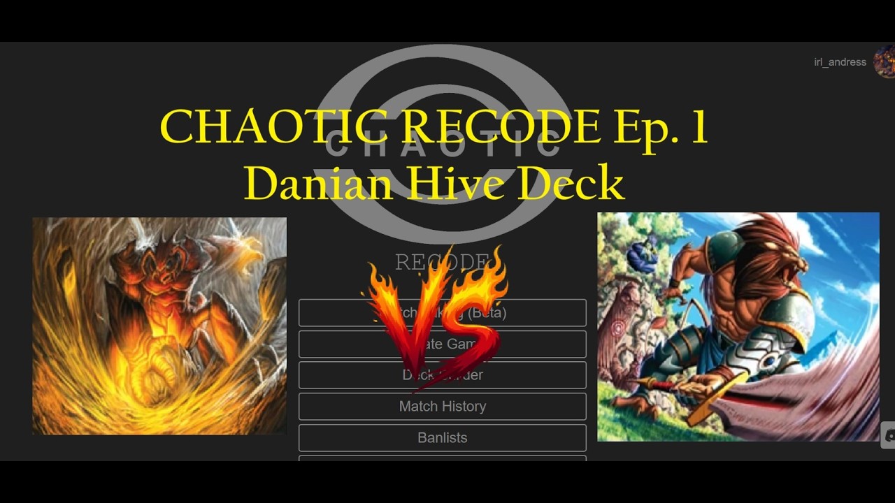 Chaotic Recode Ep.1| Danian Hive Deck Standard| Chaotic en Español ...