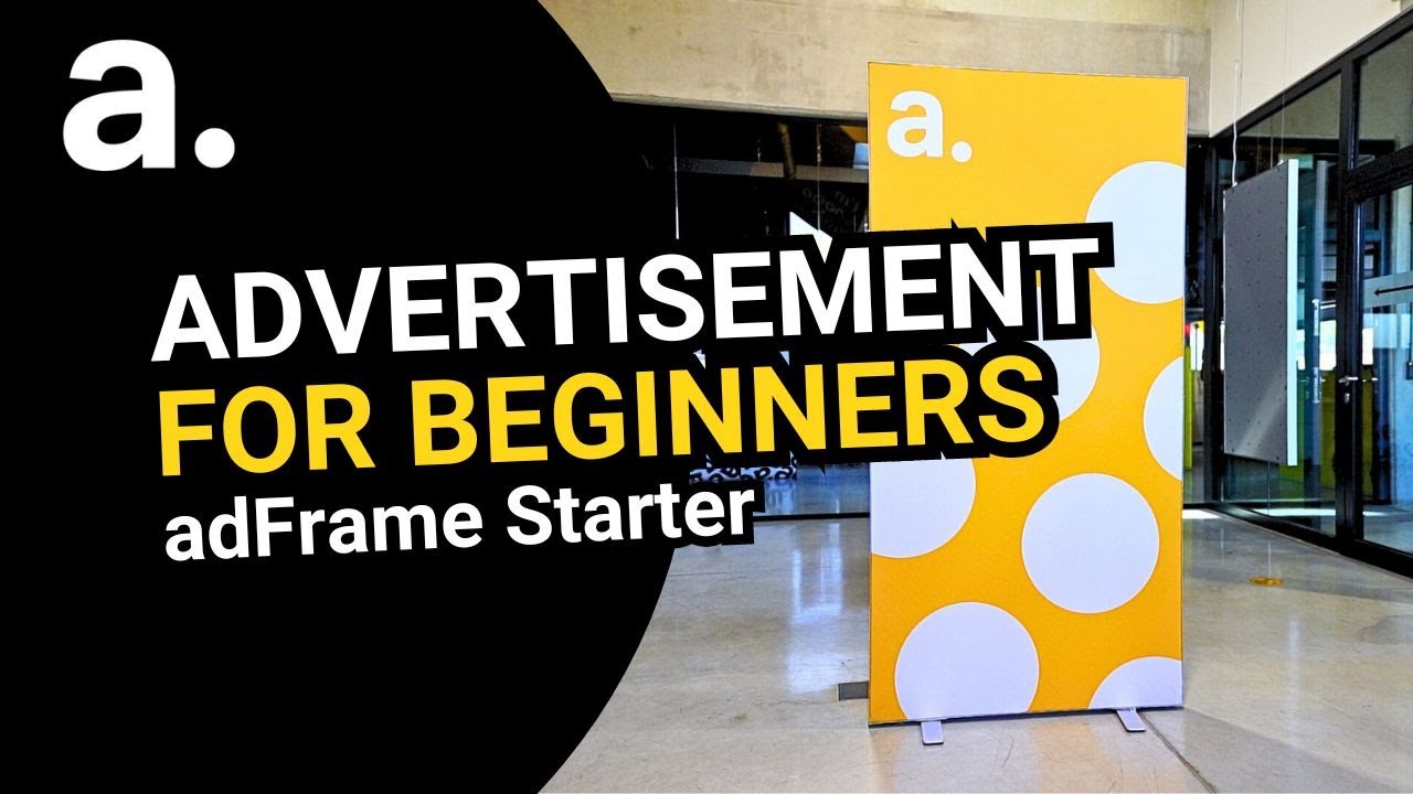 adFrame Starter textile frame - advertising for the start. - YouTube