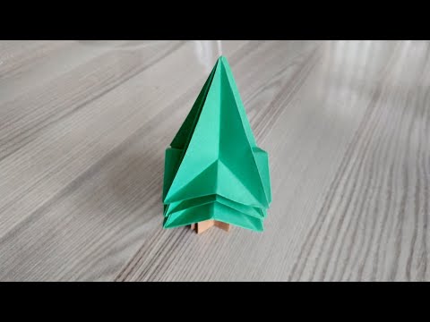Origami Tree 🌳 | Paper Tree Folding Tutorial | Nature Craft DIY