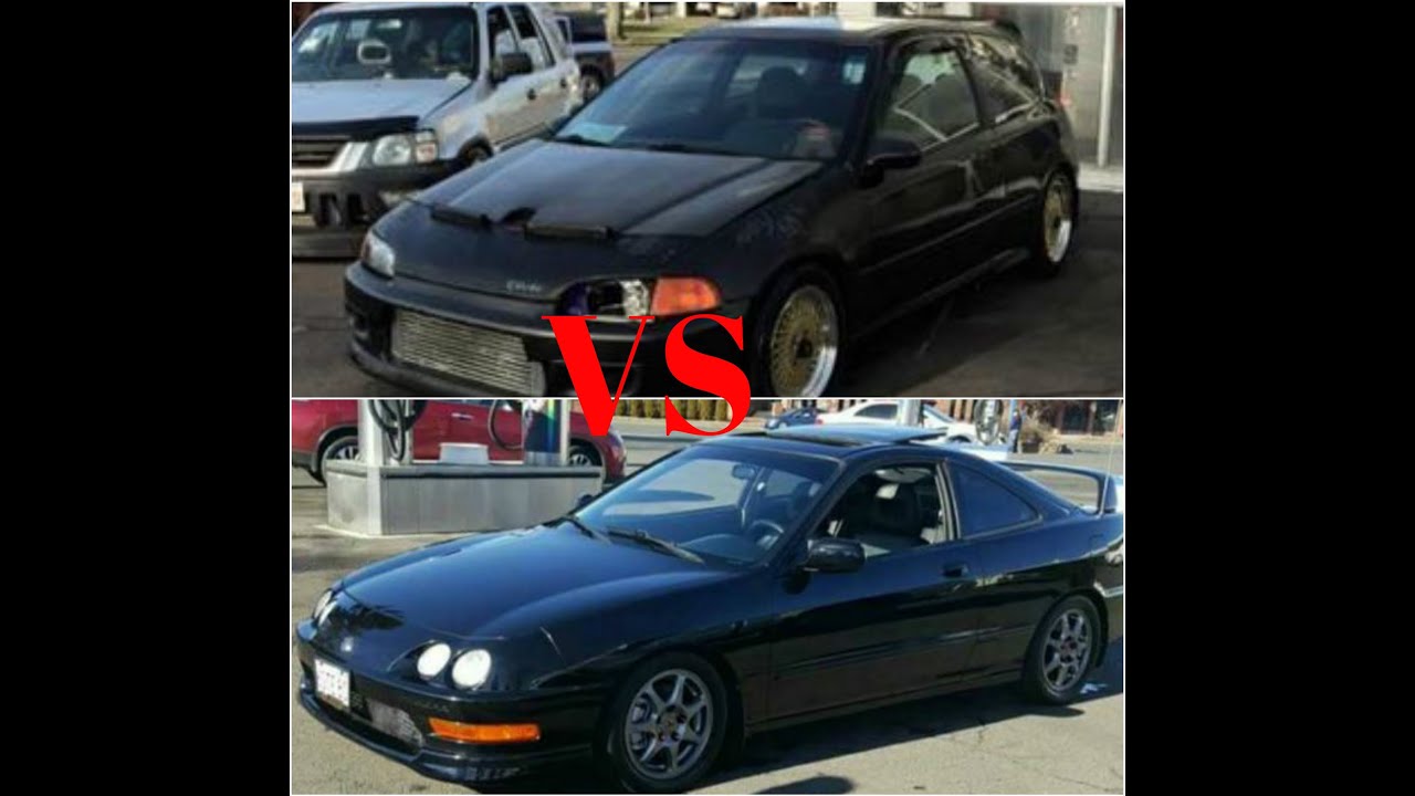 B series turbo hatch Vs. B series turbo integra - TCE Productions - YouTube