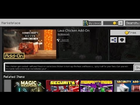Free minecraft hot chicken addon ! mcpe - YouTube