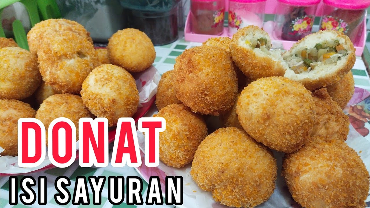 CARA SIMPLE BUAT DONAT ROTI ISI SAYURAN MODAL DIKIT DAPATNYA BANYAK ...