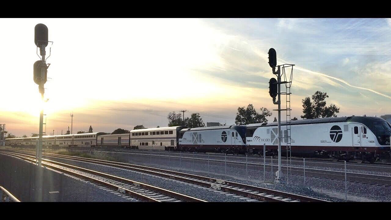 Brand new Amtrak Siemens SC-44 Chargers on Southwest Chief - YouTube