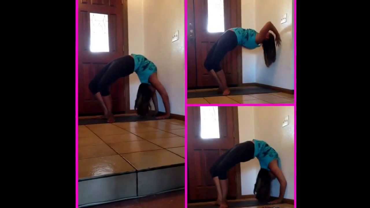 Wall backbend - YouTube