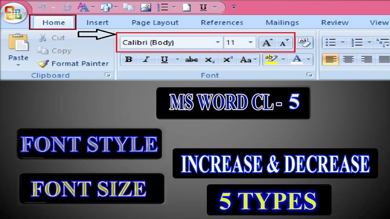 HOW TO CHANGE FONT IN MS WORD COMPUTER ME FONT SIZE KAISE CHANGE KARE how-to-change-font-in-ms-word-computer-me-font-size-kaise-change-kare