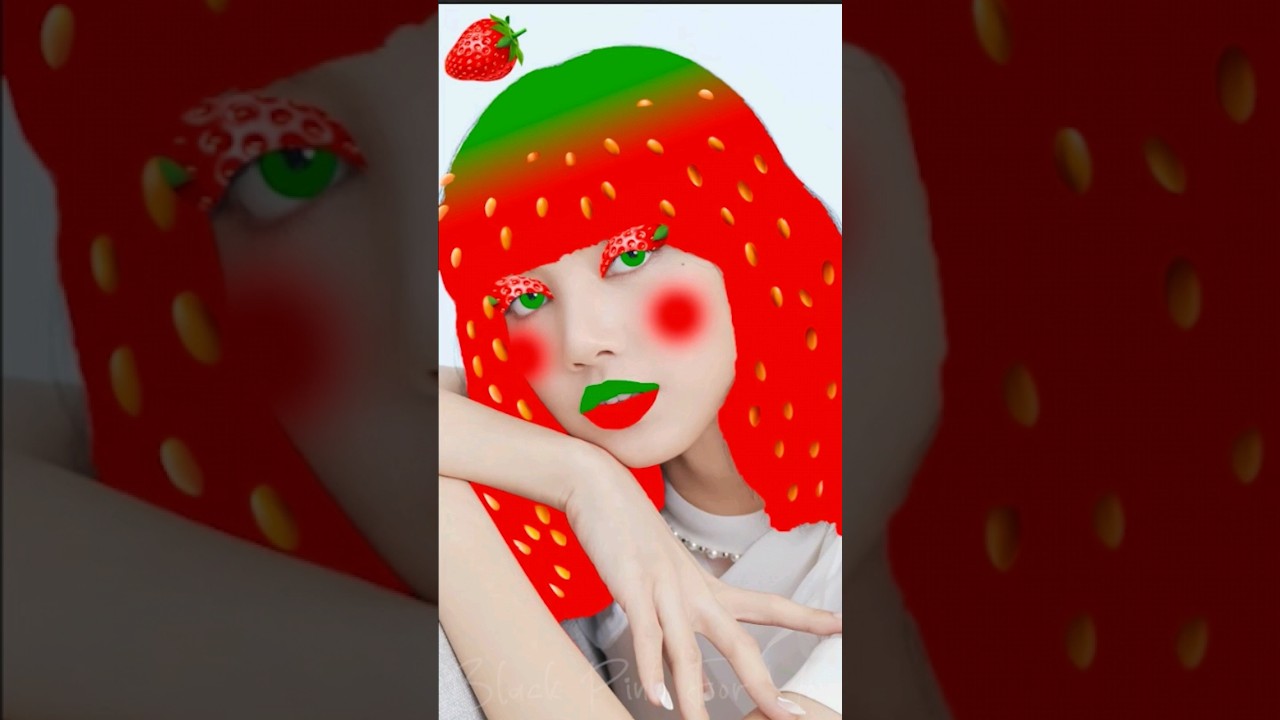STRAWBERRY 🍓 Lisa 🥰#blackpinkedit #ibispaintx #blackpink @Blink-4u ...