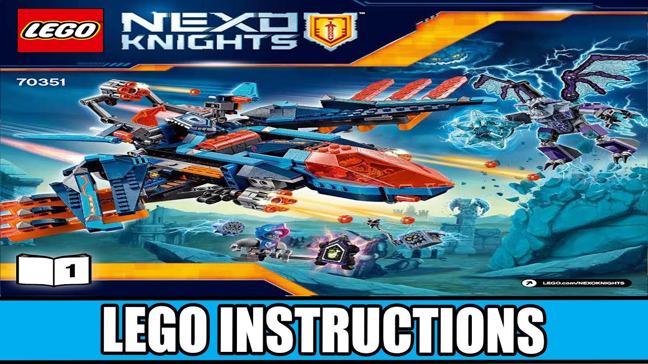 LEGO Instructions - Nexo Knights - 70351 - Clay's Falcon Fighter ...