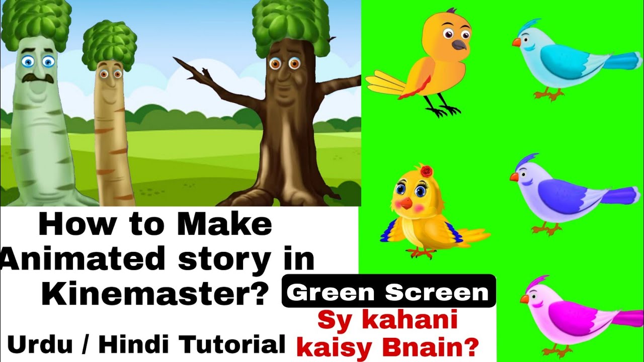 Cartoon Bird Animation Story Kinemaster ma Kaisy bnain?Kinemaster ...