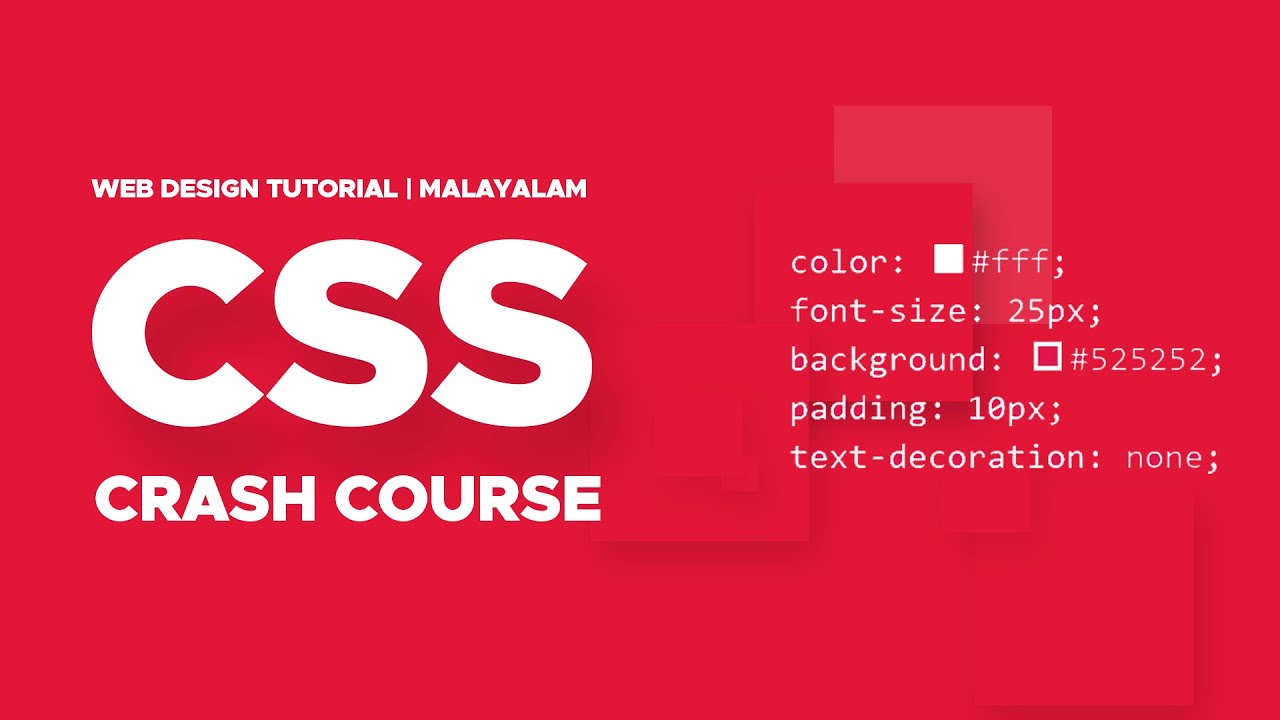 Create A Website Design Using Html And Css Part 2 Css Crash Course Malayalam Youtube 6138