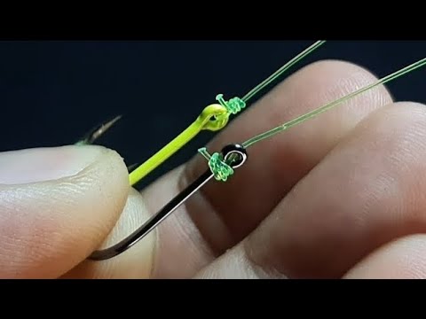 The easiest and fastest way to make fishing knots, fishing knots - YouTube