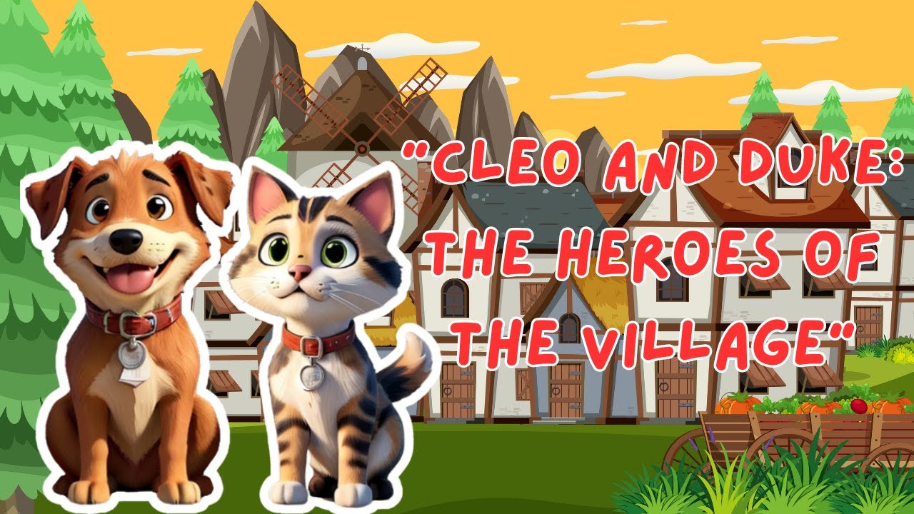 Cleo and Duke The Heroes of the Village | Moral Story | English Cartoon ...