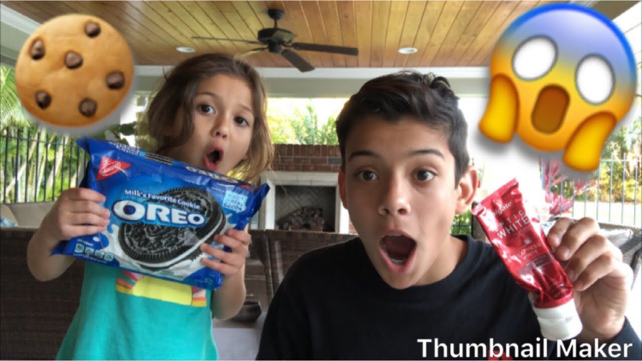 TOOTHPASTE IN OREO PRANK! (Hilarious Reaction) - YouTube