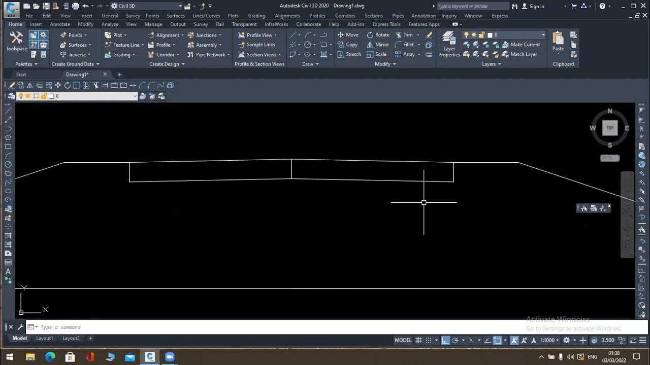 HOW TO MAKE A ROAD CROSS SECTION IN AutoCAD CIVIL 3D - YouTube