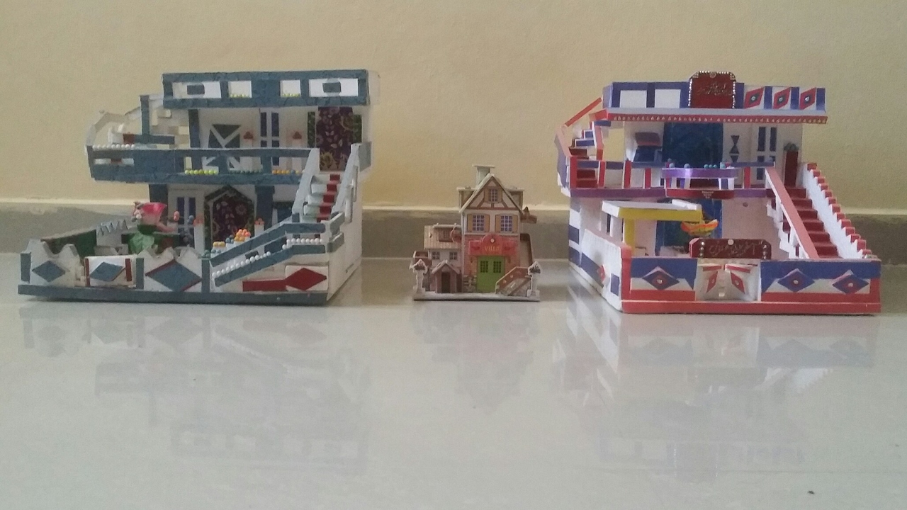 DIY beautiful thermocol house model #1 #2 #3 - YouTube