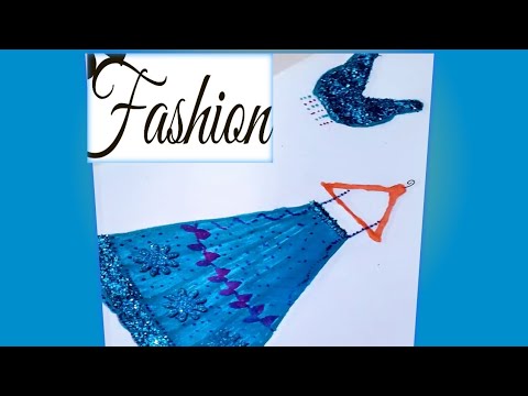 Mushabby Art's ll fashion Art's ghagra choli step by step #youtube # ...
