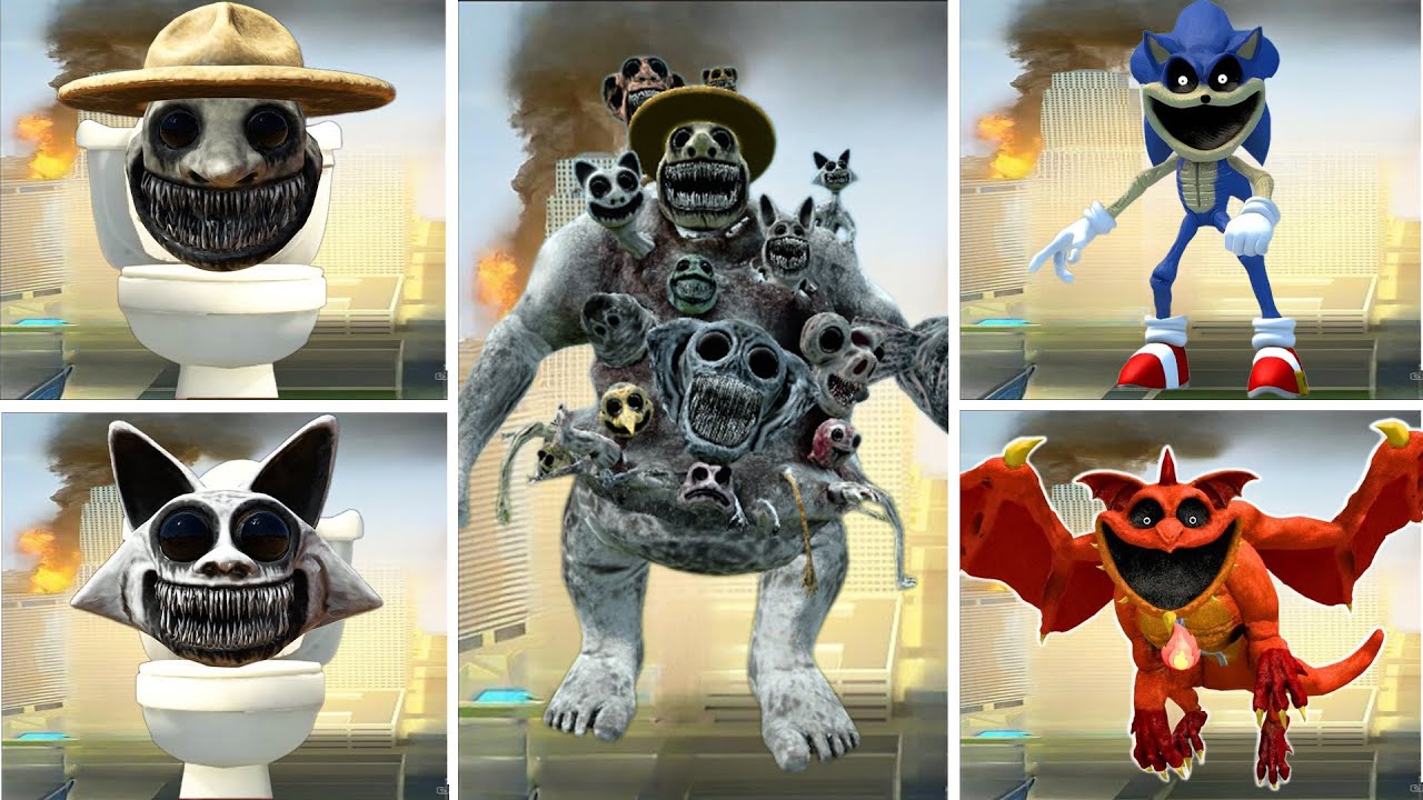 ALL SMILING CRITTERS CURSED FAMILY VS SKIBIDI ZOONOMALY POPPY PLAYTIME ...