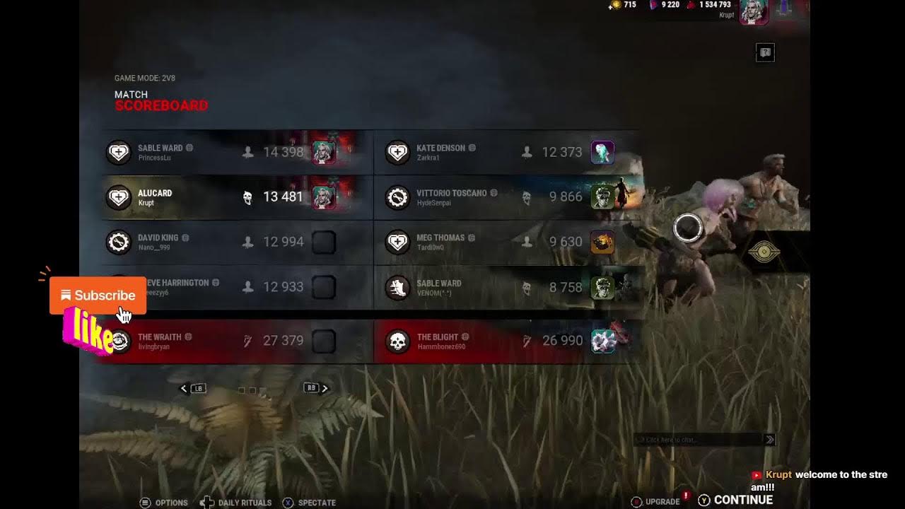 Live 2 VS 8 DBD - YouTube