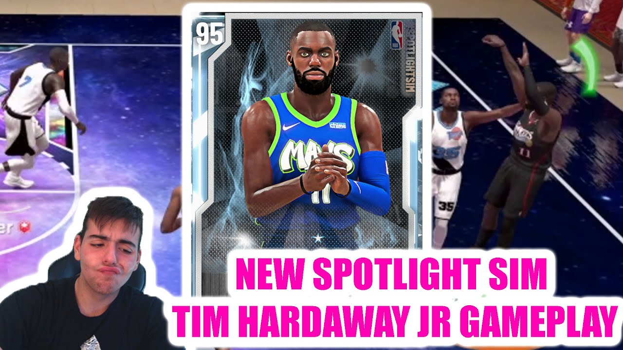 NEW SPOTLIGHT SIM TIM HARDAWAY JR GAMEPLAY! GREEN MACHINE CHEESE! | NBA ...