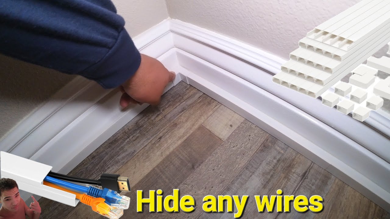 Easily hide any wires in your home - YouTube