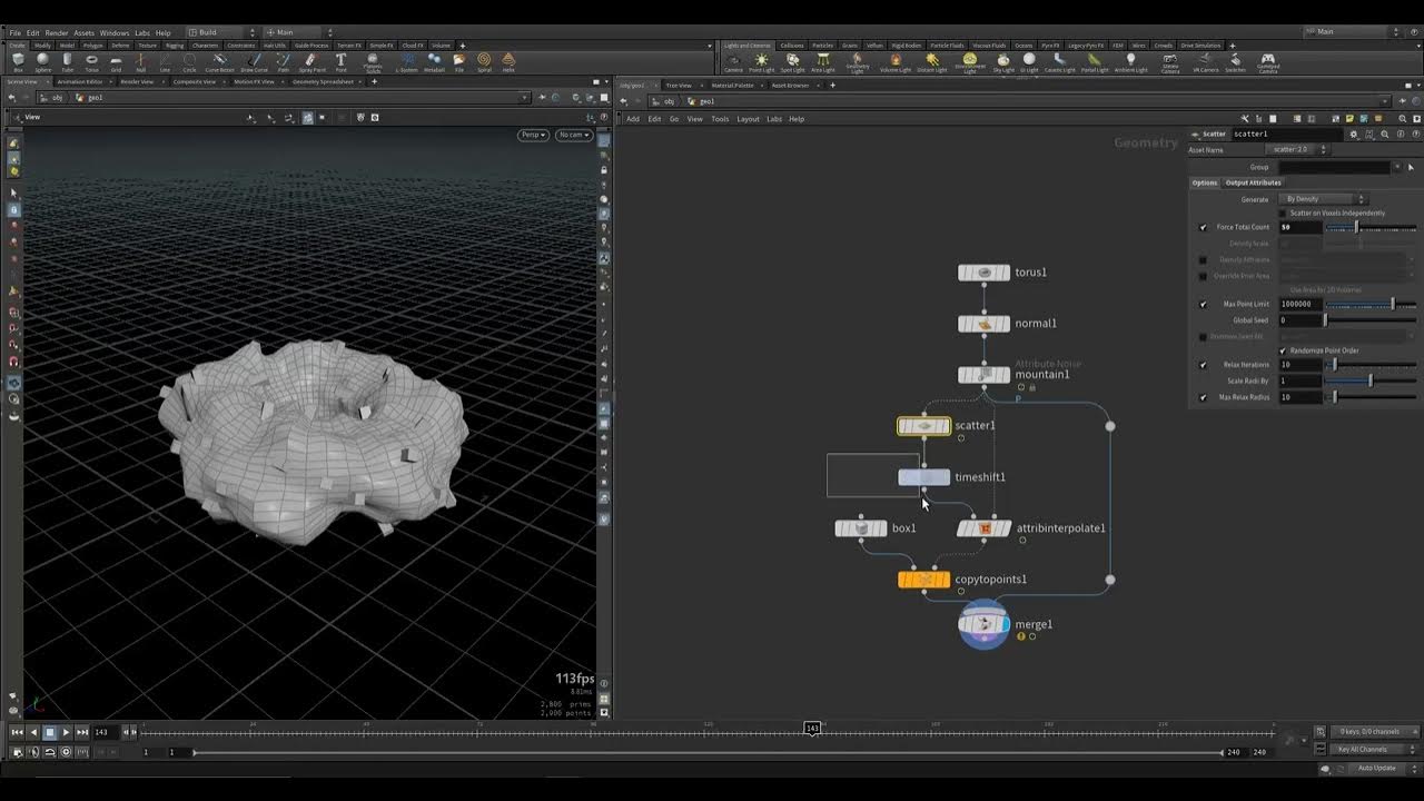 Attribute Interpolate Node (Arabic) - YouTube