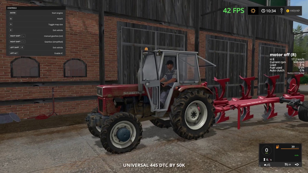 Universal 445 DTC preview of belt and propeller animation FS17 - YouTube