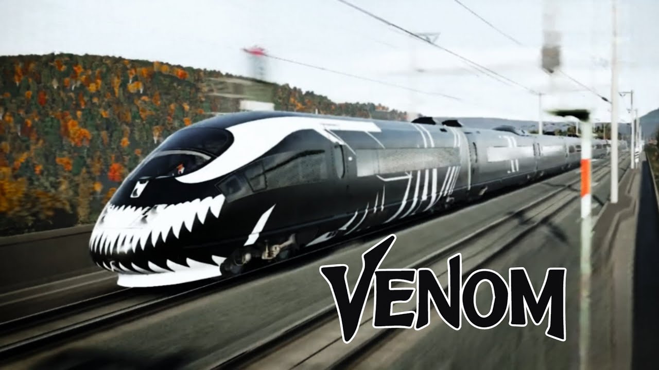 Venom Symbiote Train Design in Train Sim World 3! | Custom High-Speed ...