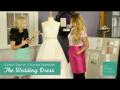 Event Decor Course Sample: The Wedding Dress - YouTube
