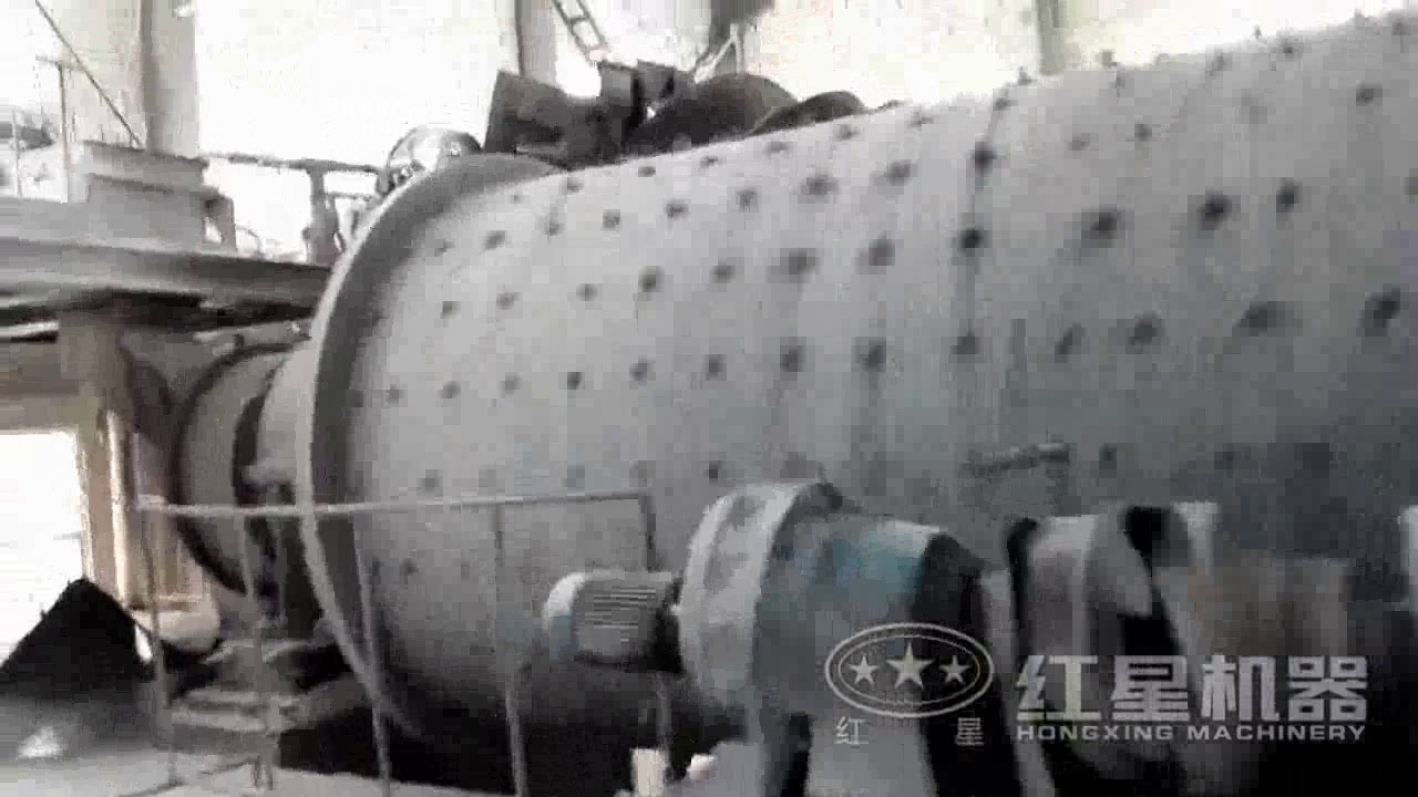 Overflow Discharge Ball Mill in Operation - YouTube