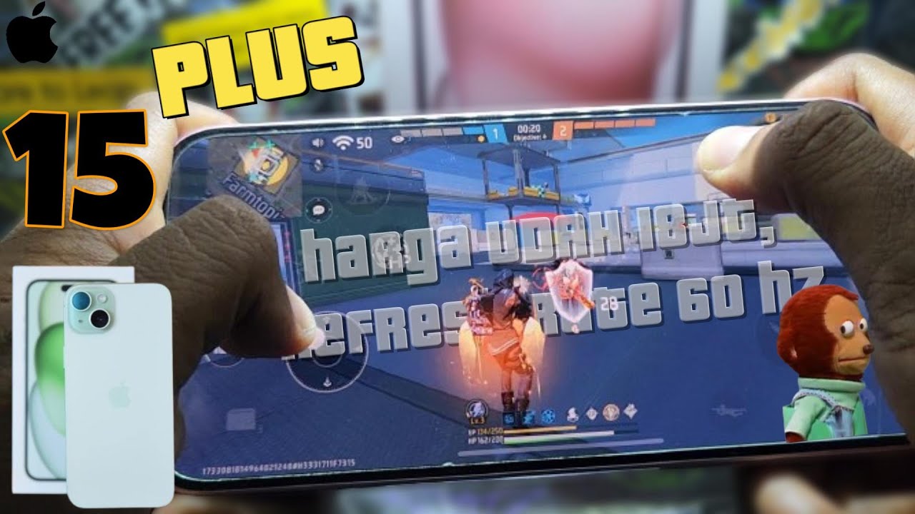 iPhone 15 Plus Game Test Free Fire Max || Handcam || Apple A16 Bionic ...
