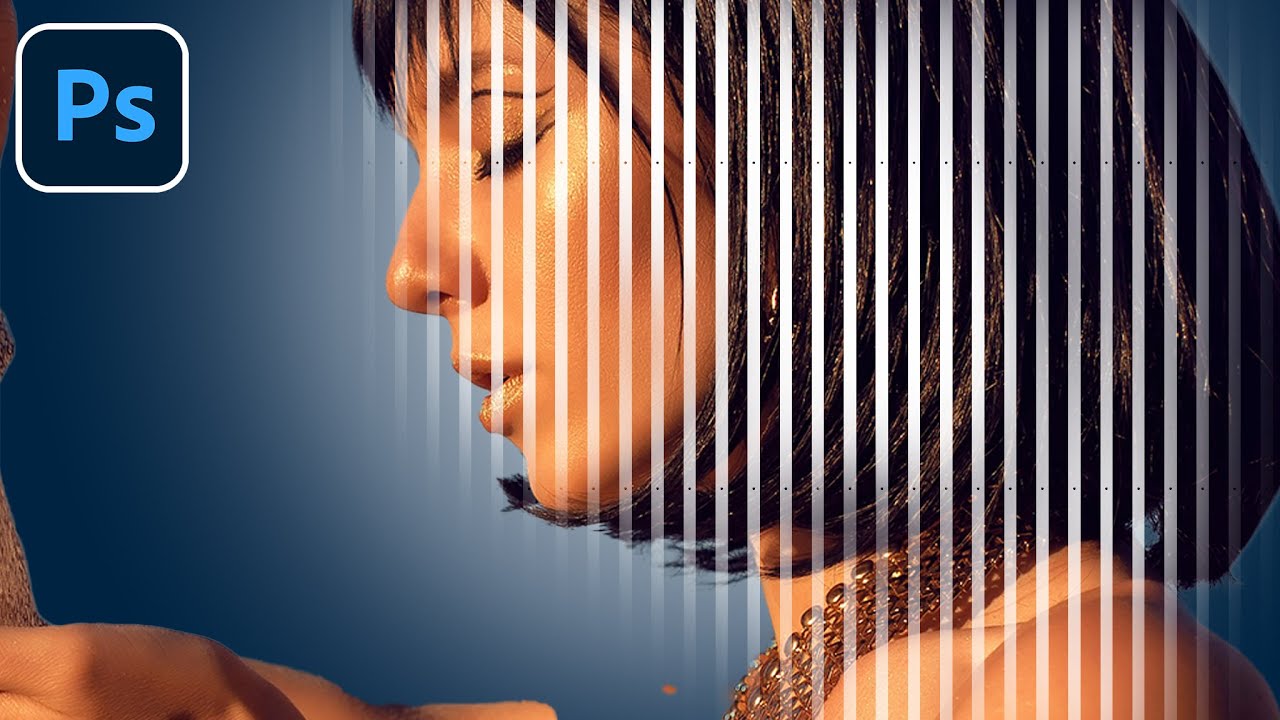 Photoshop LINES Effect - YouTube