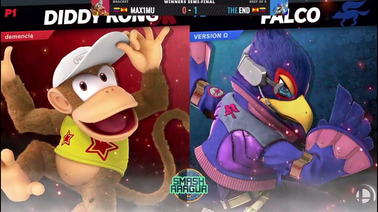 Inugami Tournament 7 | Winner Semifinal | Max1mu (Diddy Kong) vs END (Falco/Wolf) - YouTube