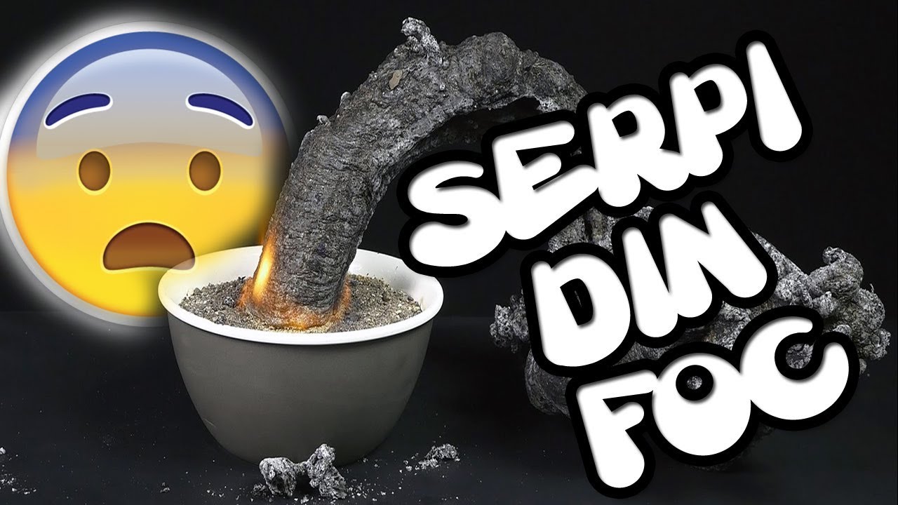 SERPI DIN FOC CARE CRESC!!! - ATENTIE EXPERIMENT PERICULOS!!! - YouTube