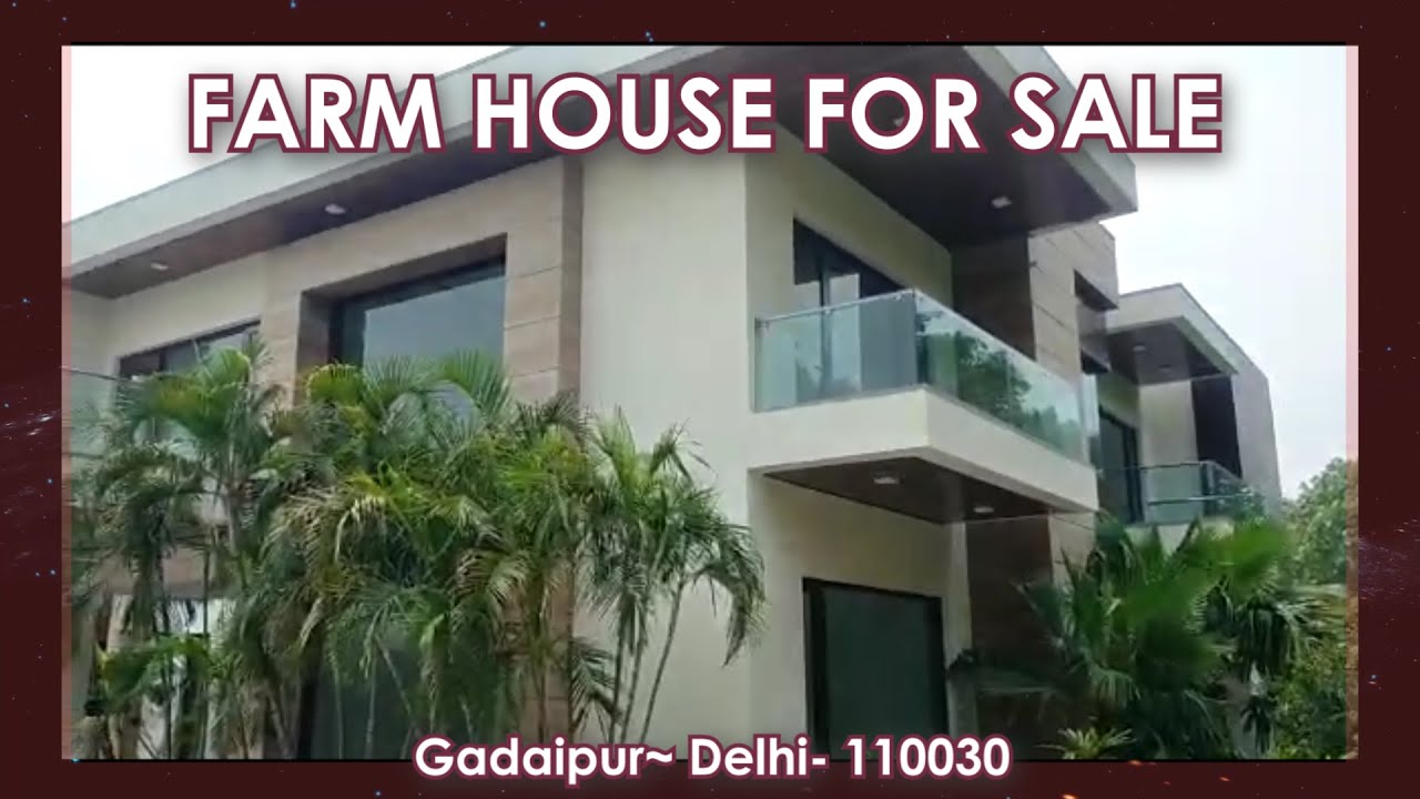 One Acer NEW 6BHK FARM fOR SALE in Gadaipur ~ Chhattarpur Mandi Road ...