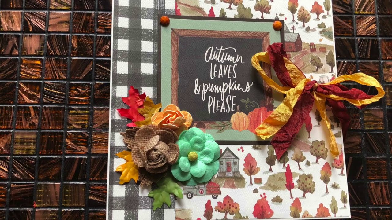 Hello Autumn Folio Tutorial - YouTube