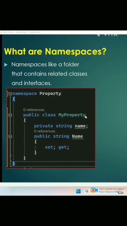 What Are Namespaces C Interview Questions And Answers Namespaces Youtube